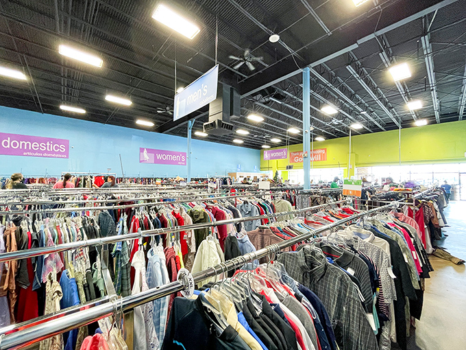 Rack after glorious rack of potential wardrobe transformations. Here, fashion democracy reigns supreme—designer labels and everyday basics sharing the same real estate.