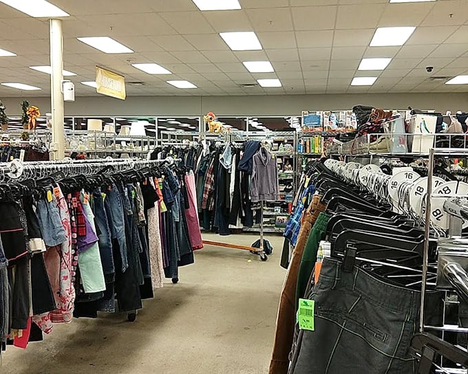 The clothing aisles stretch like runway shows for the budget-conscious fashionista. Each rack holds stories&mdash;and possibly that designer jacket you've been hunting for.