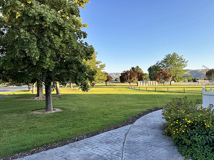 Parks in Chubbuck offer that increasingly rare commodity in America: space to breathe. The mountains stand guard in the distance like watchful grandparents.