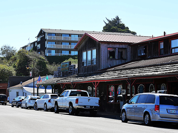Downtown Bandon offers that rare combination of rustic charm and practical amenities—where you can buy both artisanal cheese and sensible rain boots within the same block.