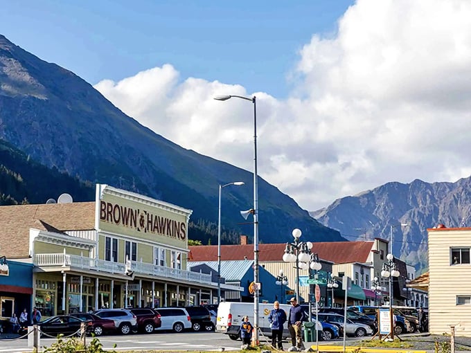 Brown & Hawkins stands as a testament to frontier elegance, where shopping feels like stepping into Alaska's colorful past.