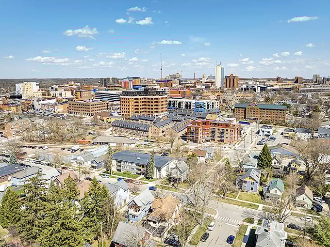 The city skyline showcases Ann Arbor's growth while maintaining its charming, walkable character that residents cherish daily. 