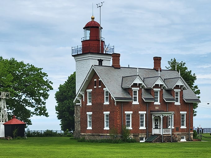 The Dunkirk Lighthouse stands proudly on Lake Erie's shore, a beacon of both maritime history and Instagram-worthy photo opportunities.