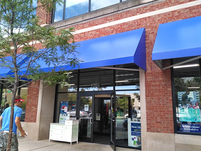 That white dresser outside isn't waiting for a bus&mdash;it's about to start its second life in someone's carefully curated bedroom.