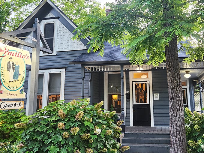 Ermilio's blue cottage promises Italian comfort food that would make your imaginary Italian grandmother nod with approval. Those hydrangeas aren't just for show!