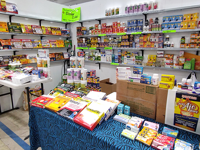 The medicine cabinet of your dreams&mdash;or your grandmother's pantry on steroids. Every supplement known to mankind, organized with surprising precision. 