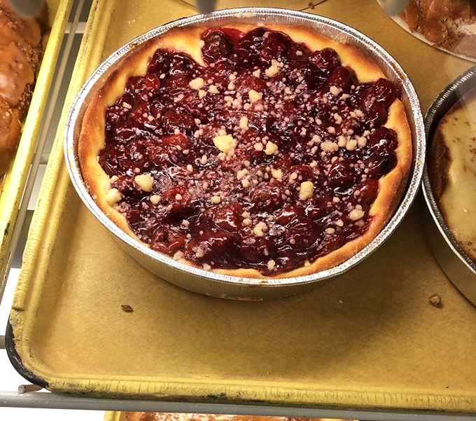 When cherries meet custard in a buttery tart, you get something prettier than most people's wedding photos.