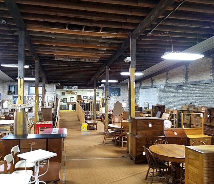 The furniture section alone could furnish a movie set &ndash; from Mad Men offices to Grandma's cozy parlor, all under one roof.
