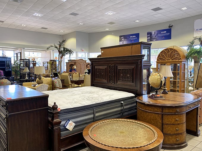 Bedroom sets that whisper "I cost thousands when new" now available for the price of a fancy dinner for two.