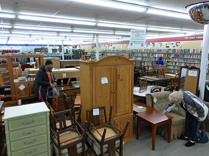 That armoire in the background? It's practically begging to organize someone's life with style.