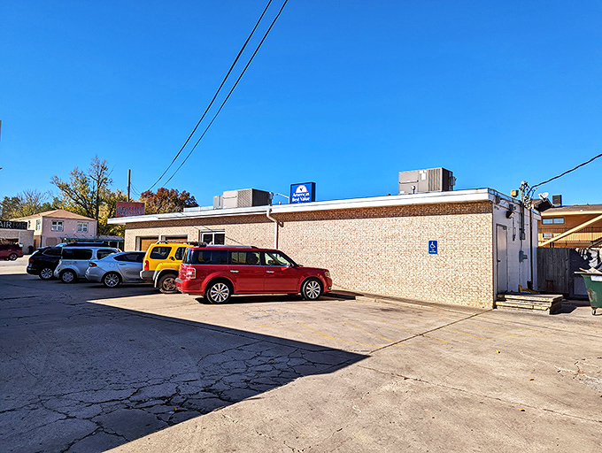 Local parking lots offer plenty of space without meters or fees &ndash; a simple pleasure city dwellers have forgotten exists.