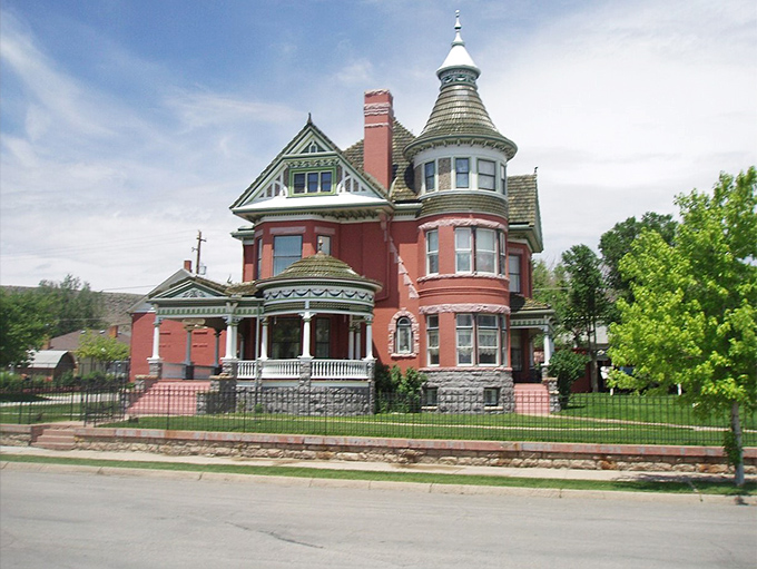 The Ferris Mansion stands as Rawlins' Victorian crown jewel, its terracotta walls and turret telling stories of Wyoming's more opulent past.