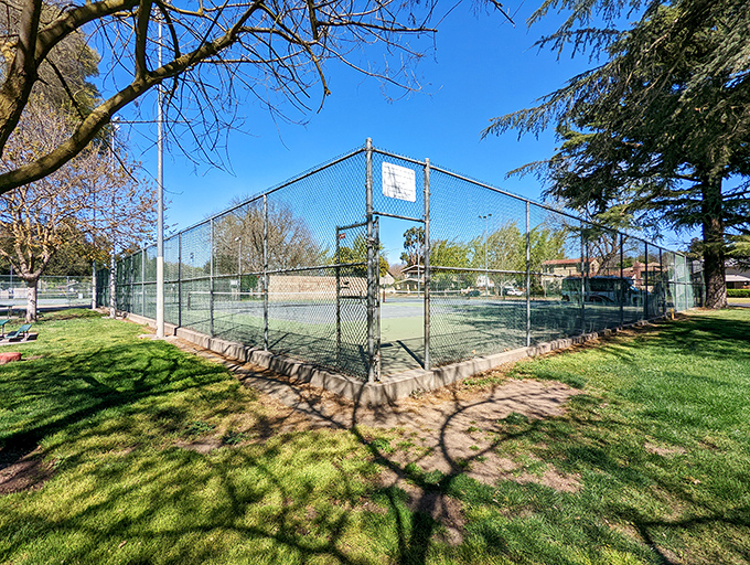 Tennis, anyone? Graceada Park offers recreation options where the only thing that might get injured is your pride, not your retirement fund.