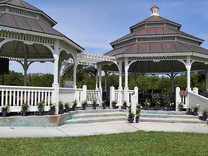 These charming pavilions aren't just pretty faces—they're where locals gather for everything from concerts to contemplating life's big questions.