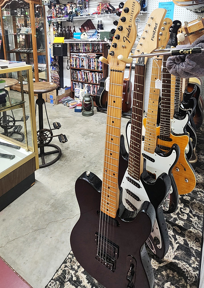 These vintage guitars are just waiting for someone to wake them from their musical slumber.