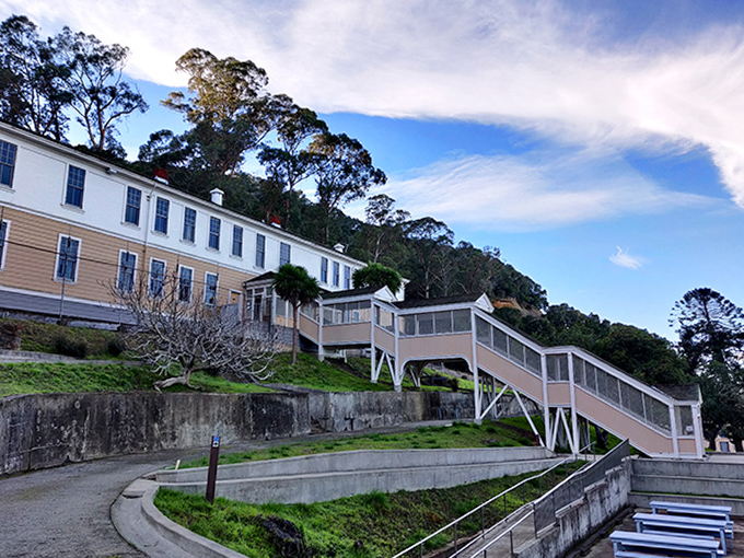 These historic steps have witnessed a century of footfalls, from military boots to today's hiking shoes, all climbing toward the same breathtaking views.