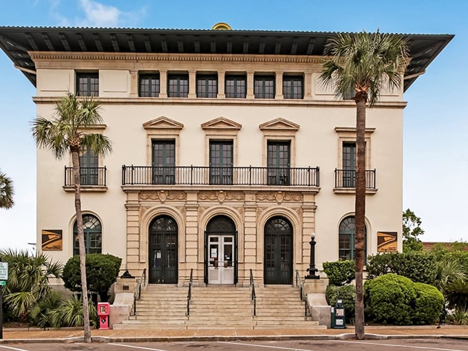 This Mediterranean-inspired historic post office building now serves as a cultural center, proving that good architecture never goes out of style.