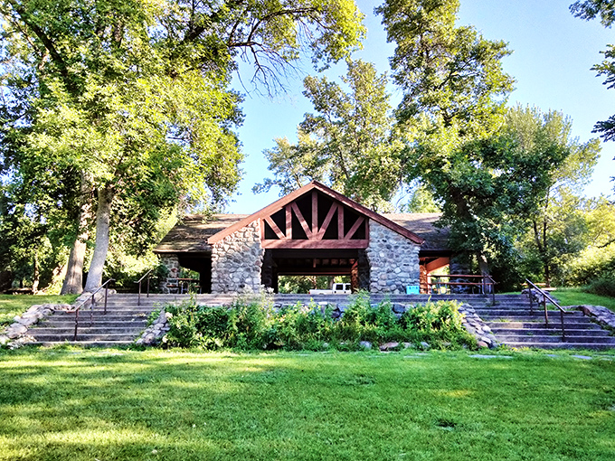 This CCC-era shelter stands as a testament to craftsmanship that predates planned obsolescence. They built things to last back when "viral" only referred to the flu.