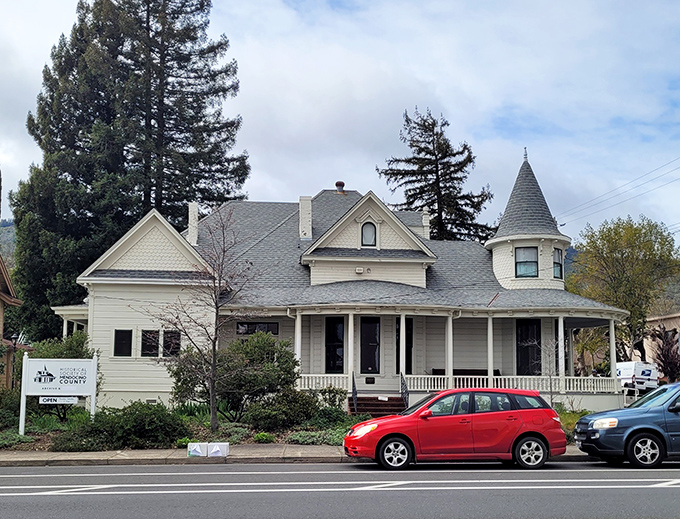 This Victorian beauty houses the Historical Society of Mendocino County, proving that history doesn't have to look boring to be important.