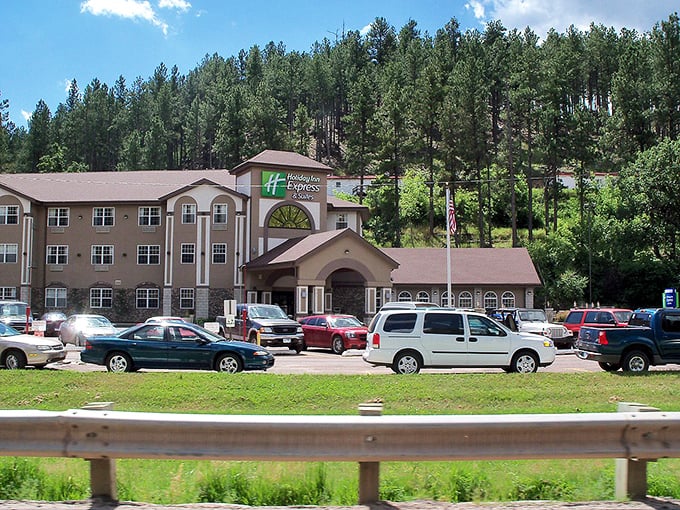 Even chain hotels in Keystone get the memo: blend with the pines and offer a view that city folks pay therapists to visualize.