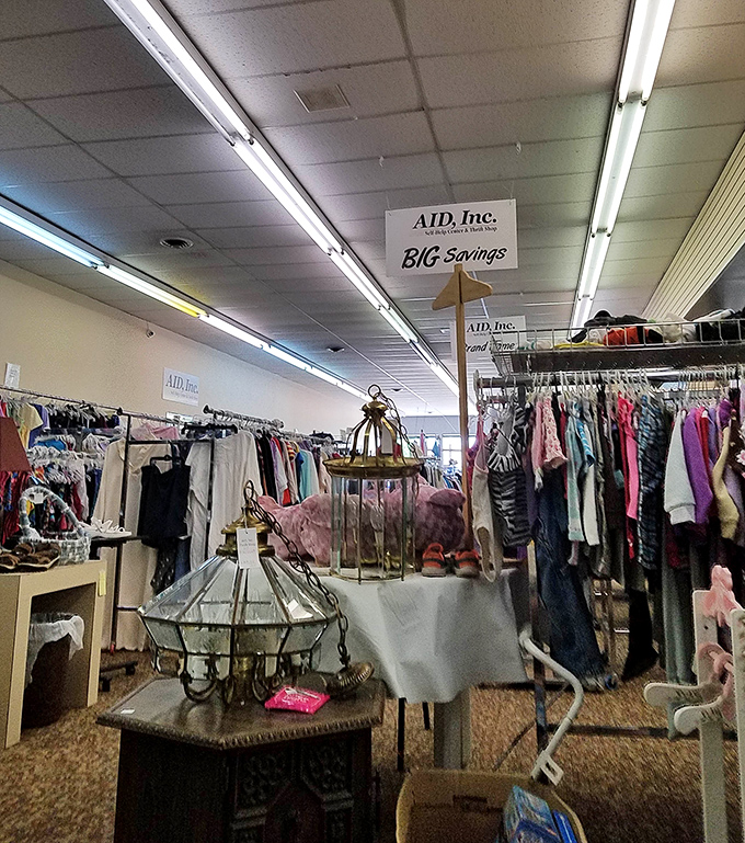 That "BIG Savings" sign isn't lying &ndash; this sprawling interior goes on longer than your grocery list before Thanksgiving.