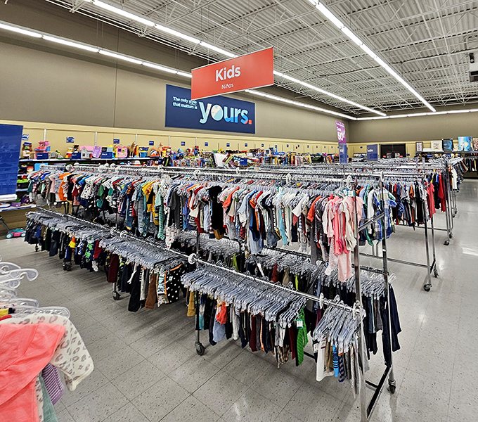 Tiny fashions, tiny prices! The meticulously organized kids' section offers everything from everyday play clothes to special occasion outfits for growing Nevadans.