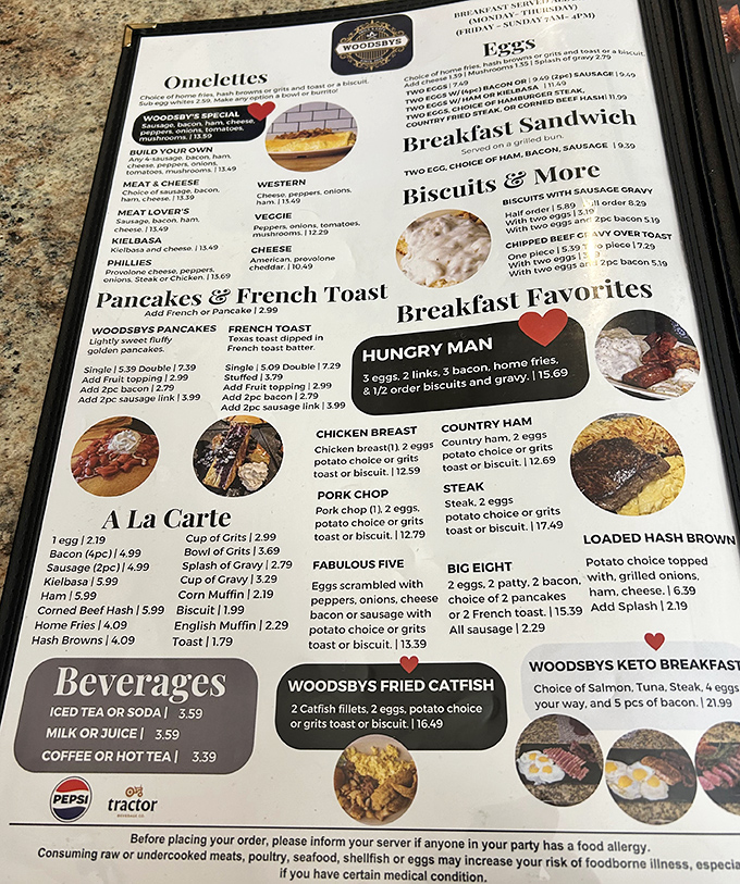 The menu at Woodsby's reads like a love letter to breakfast classics &ndash; no molecular gastronomy, just honest food that makes you want to high-five the chef.