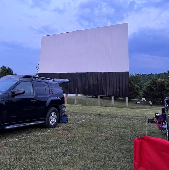 Standing tall against Tennessee's rolling hills, this massive screen has witnessed countless first dates, family outings, and impromptu dance parties during intermission.