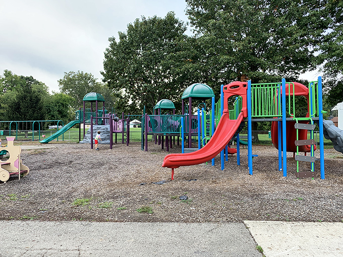 Where grandkids burn energy and grandparents find benches&mdash;nature's perfect system for maintaining family harmony during weekend visits.