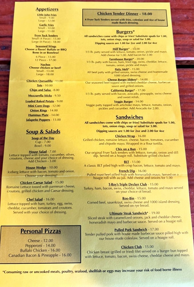 The menu reads like a love letter to comfort food classics, with fried chicken taking center stage where it rightfully belongs.