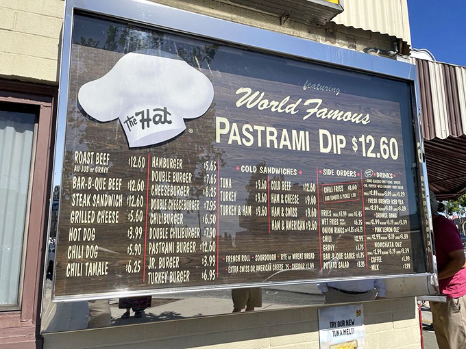 When a menu board becomes a declaration of delicious intent, you know you're in the right place.