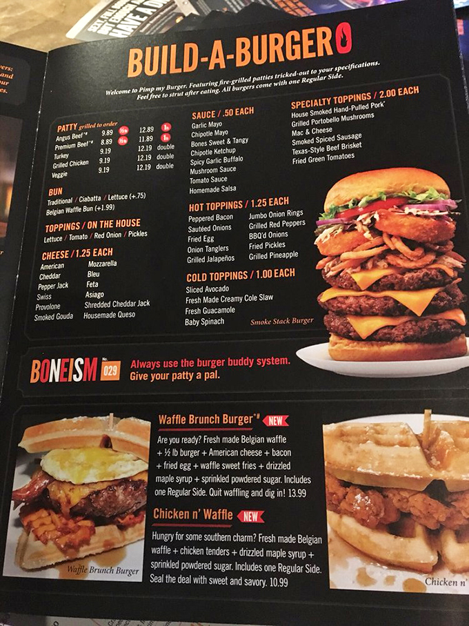 The build-a-burger menu isn't just reading material&mdash;it's a choose-your-own-adventure novel where every ending is deliciously satisfying.
