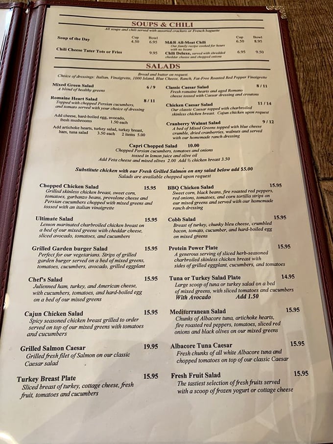 A menu that doesn't require a translator or a second mortgage &ndash; just honest food with descriptions that actually tell you what you're getting.