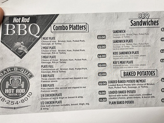 The menu board &ndash; a roadmap to happiness where every choice leads to victory. Choose your own barbecue adventure.