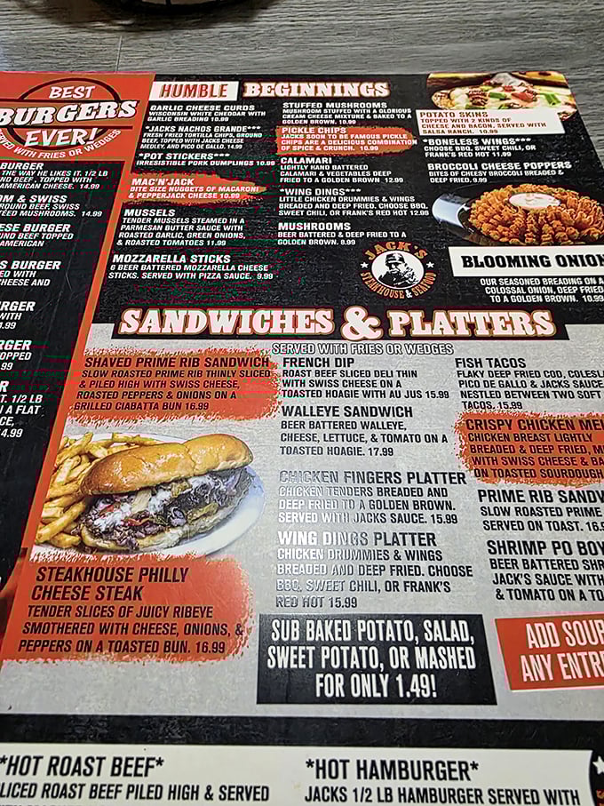 A menu that doesn't mess around &ndash; when they claim to have the "Best Burgers Ever," they're not just whistling through the prairie grass.