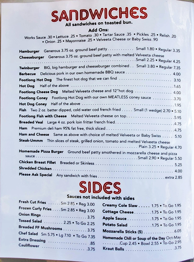 A menu that doesn't need fancy descriptions or food styling&mdash;just honest offerings that have kept locals coming back for generations.