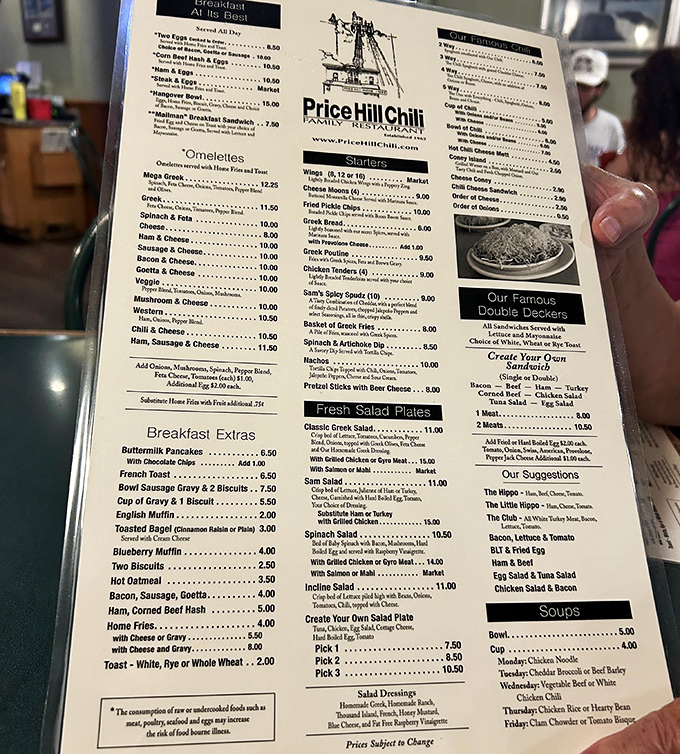 This menu isn't just a list of food&mdash;it's a roadmap to Cincinnati culinary bliss. The "ways" system for ordering chili isn't complicated once you're initiated!