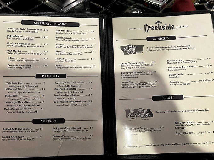 Prime rib so perfectly cooked it should have its own Instagram account. That horseradish cream sauce? The Robin to this beef's Batman. 