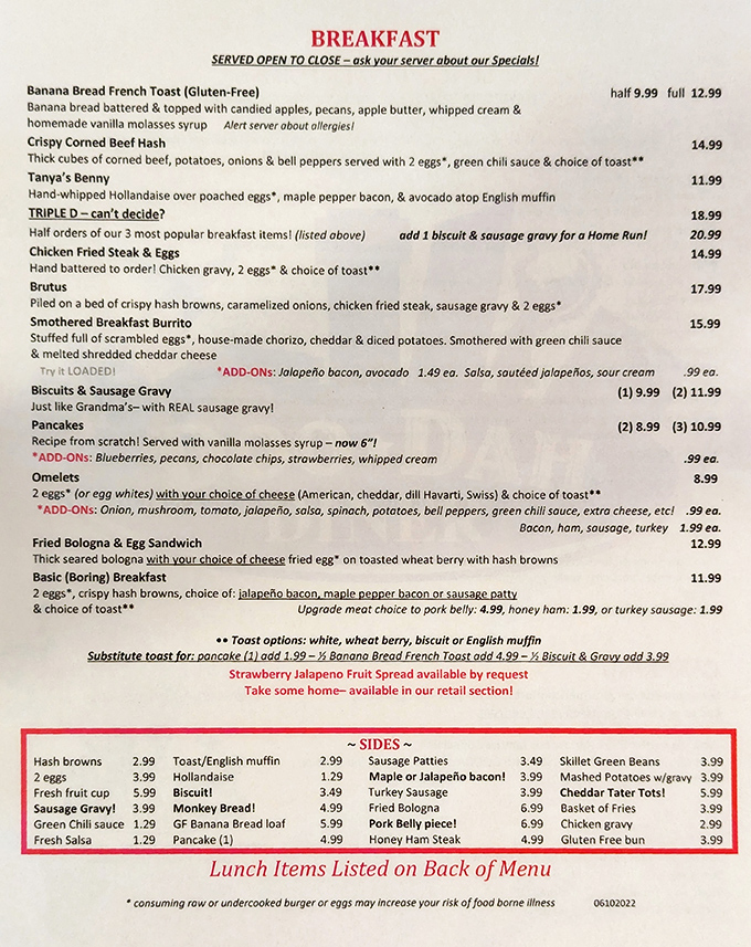 Breakfast served open to close means pancakes at 3 PM isn't rebellion, it's just good planning and excellent life choices.