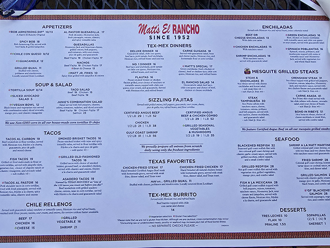 This menu isn't just a list of dishes &ndash; it's a roadmap to happiness, with the legendary Bob Armstrong Dip serving as your first destination.