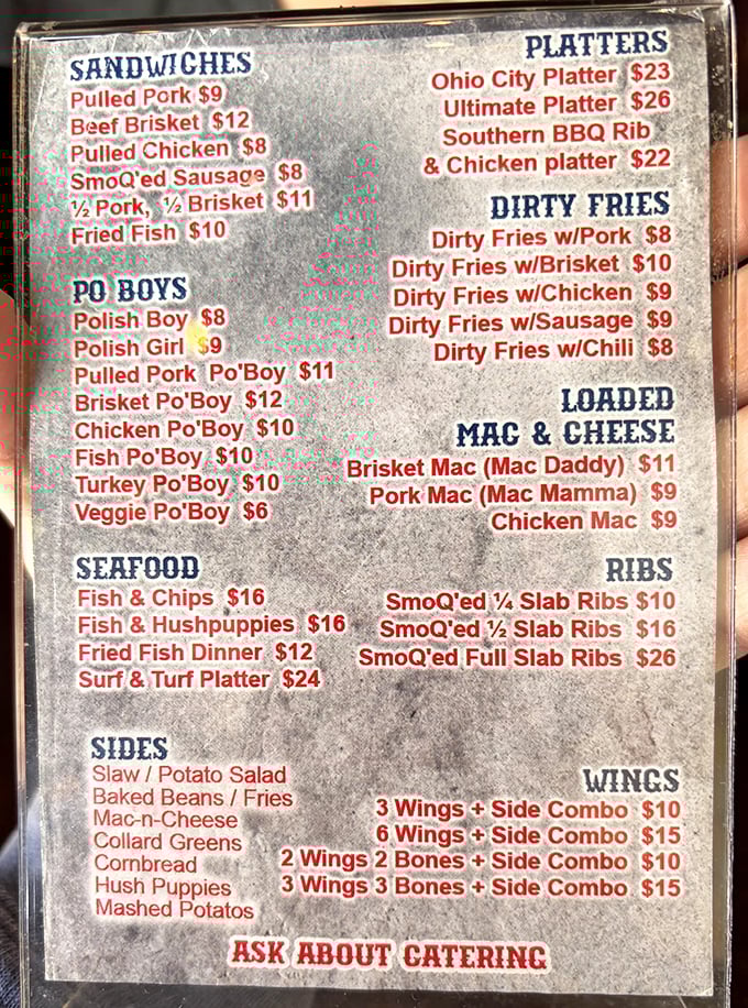 Simple menus often hide the most spectacular flavors &ndash; this one's practically a treasure map to smoky satisfaction.