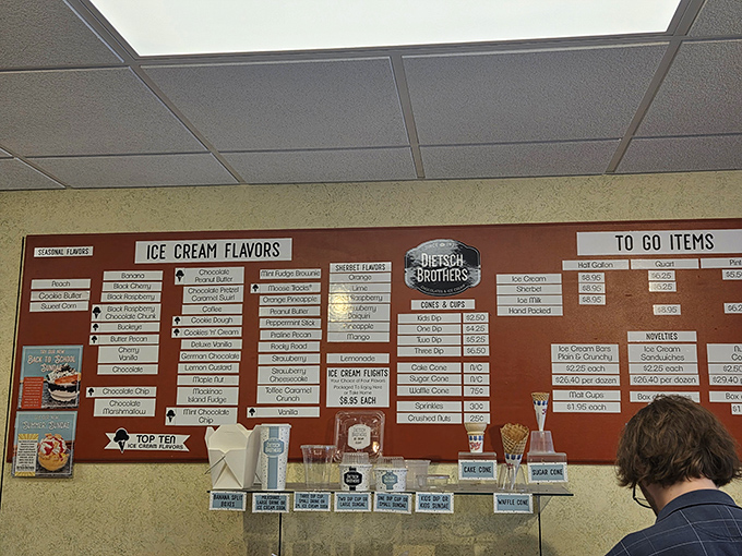 The menu board at Dietsch's isn't just a list&mdash;it's a roadmap to paradise with enough options to induce the sweetest kind of decision paralysis.
