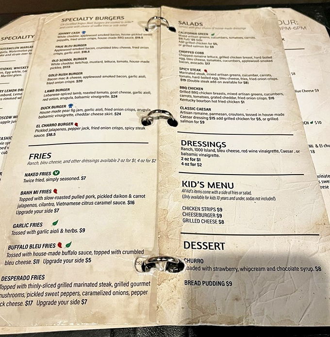 The menu reads like a love letter to burger enthusiasts. Each option promises a different path to deliciousness&mdash;choose your own adventure.