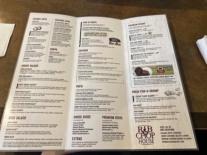 A menu that reads like poetry to carnivores. The real challenge isn't deciding what to order, but how to try everything without requiring new pants.