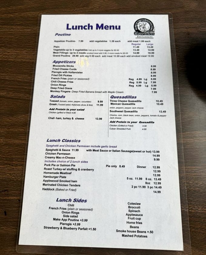 The menu reads like a Franco-American love letter, with poutine variations that would make Montreal natives nod in approval.