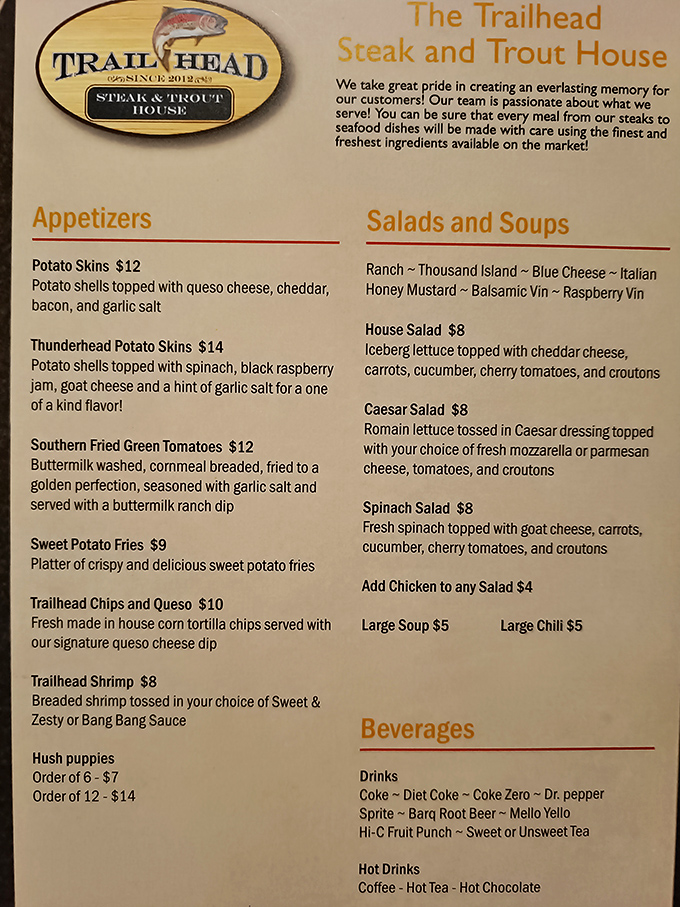 The menu tells you everything you need to know &ndash; this place takes its mission seriously. Those Thunderhead Potato Skins with black raspberry jam are calling my name.