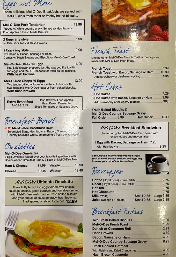 This isn't just a menu&mdash;it's a roadmap to happiness. The breakfast offerings alone could sustain you through an Ohio winter.