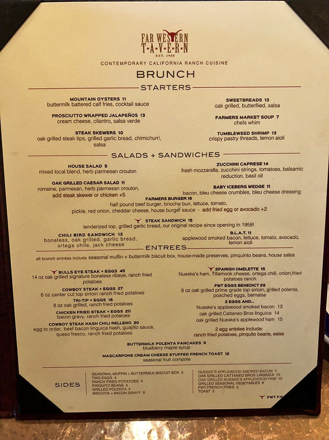 This isn't just a menu&mdash;it's a roadmap to happiness. The brunch offerings alone could solve most of life's problems.