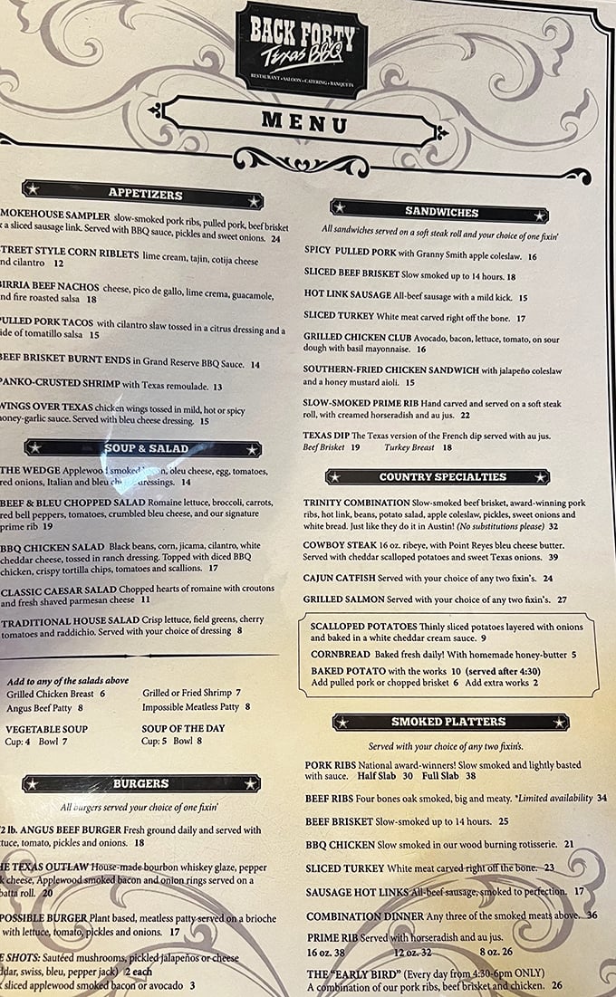 This menu isn't just a list of food&mdash;it's a roadmap to happiness. The only difficult part is choosing which delicious direction to take.