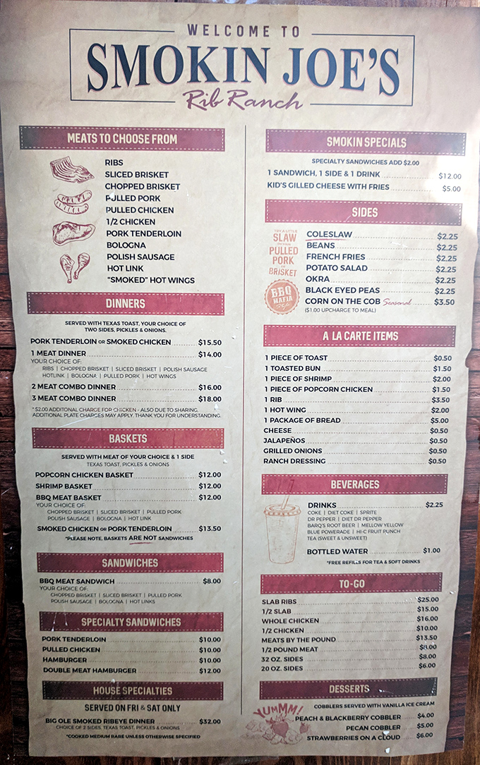 This menu board is basically a choose-your-own-adventure novel, except every ending involves delicious meat and happy regrets.